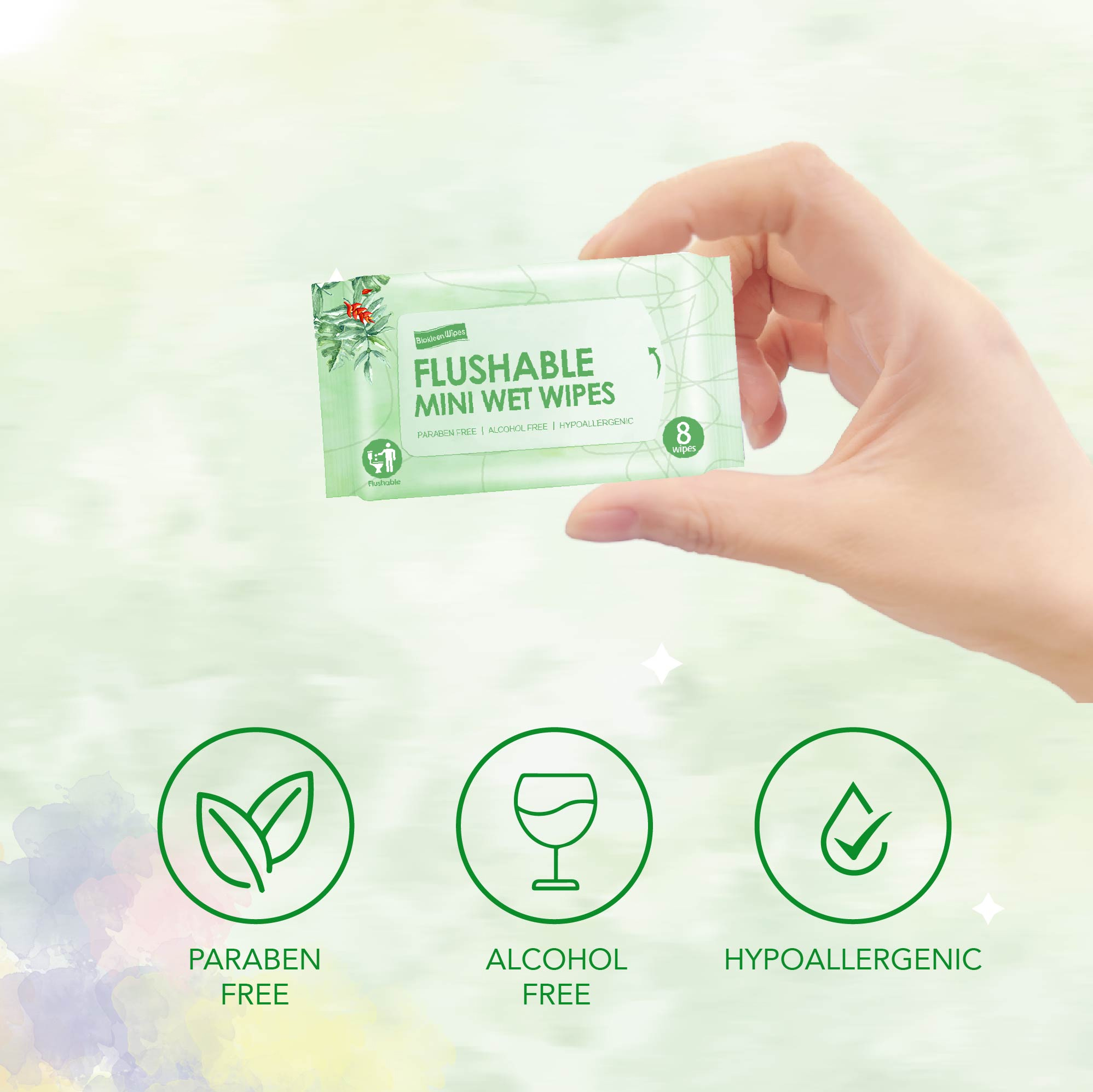 Pocket Size Mini Wipes | Biokleen Wipes